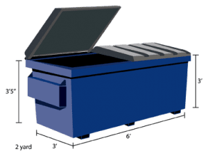 2 Yard Commercial Dumpster - Bargain Dumpster