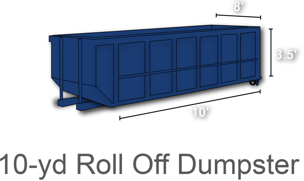 10 Cubic Yard Dumpster Rentals | Bargain Dumpster