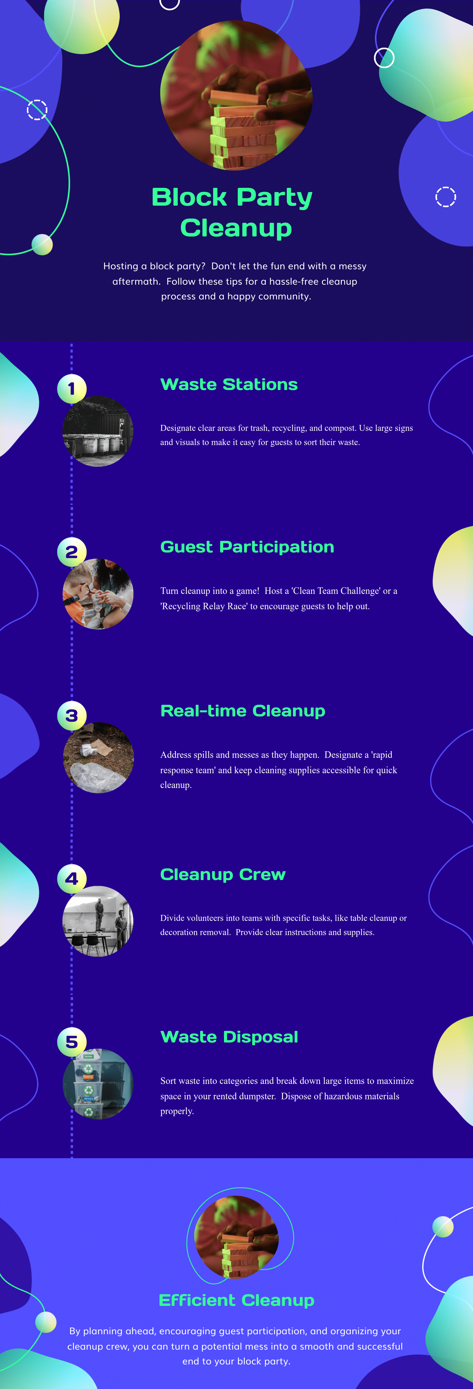 Hosting a Summer Block Party: Cleanup Tips and Tricks - Bargain Dumpster