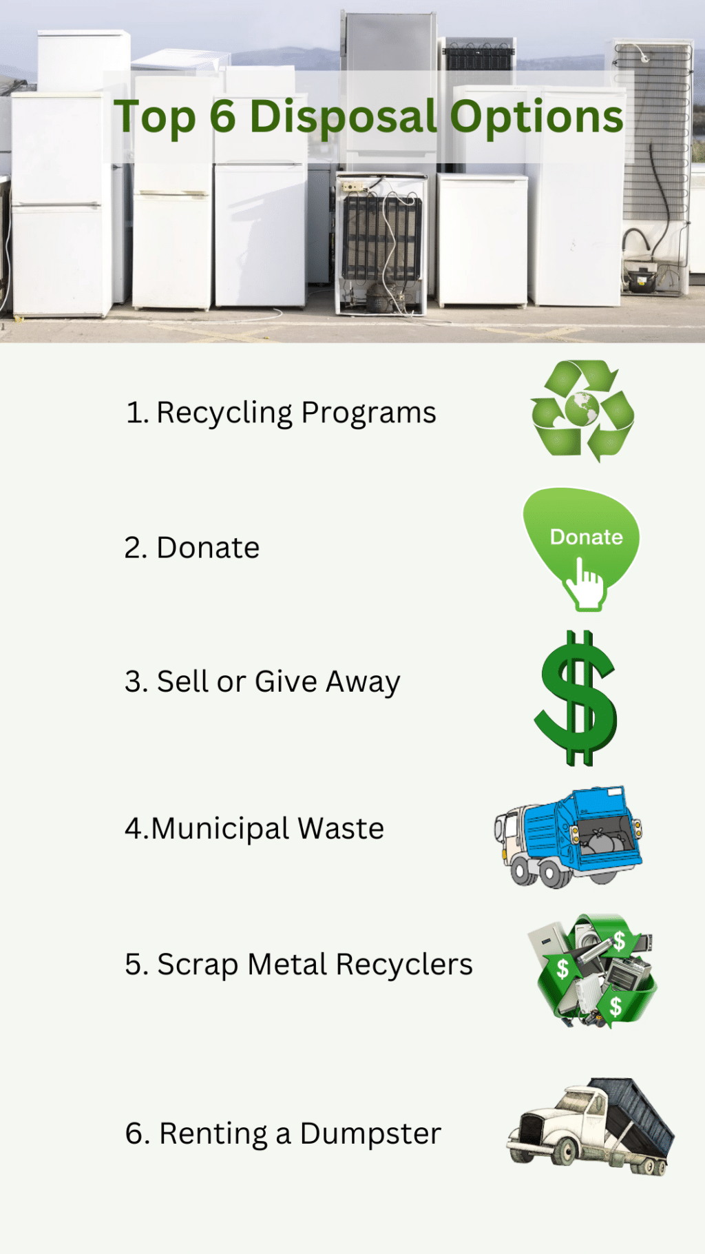 How to Dispose of old Refrigerators and Freezers - Bargain Dumpster